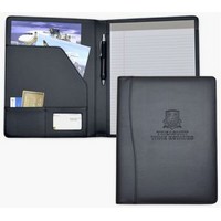Letter Size Writing Pad Folder/Padfolio, Black soft Simulated Leather ...
