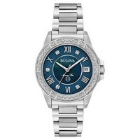 Bulova® Ladies Marine Star Diamond Watch w/Blue Dial - Custom T-Shirts ...